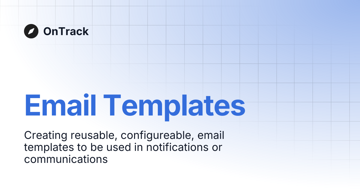 Email Templates | OnTrack